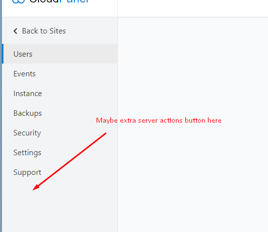 Restart server button in admin area · CloudPanel Feature Requests